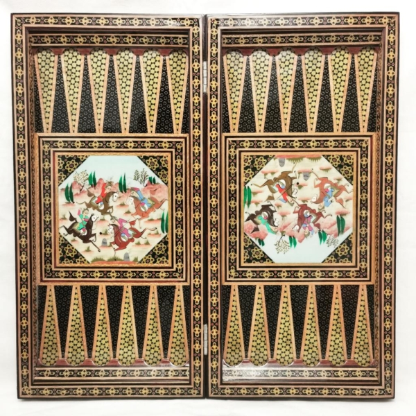 Persian Backgammon Set - Chaugan - Persiscollection - TAZHIB
