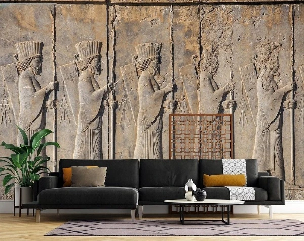 Persian Empire Wallpaper – Persepolis Design for Elegant Spaces