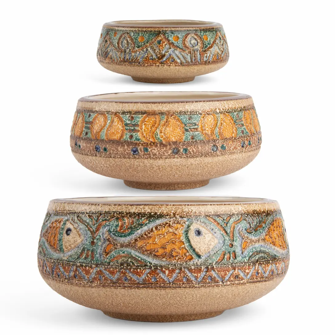 Persian Serveware Handmade Ceramic Bowl Set – Dinnerware