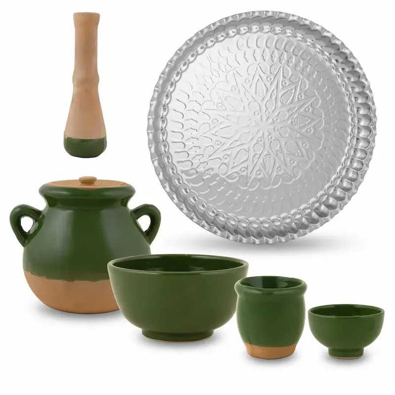 Handmade Dizi Dinner Set | Persian Tableware | Traditional Dizi Pot